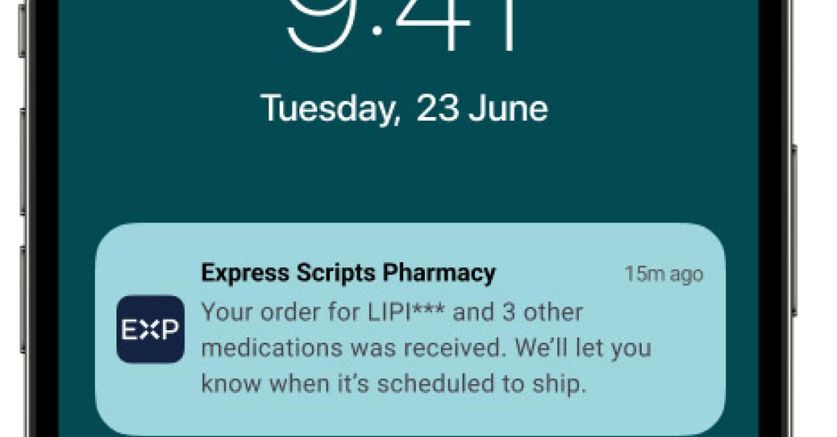 Push notifications with mobile app | Express Scripts® Pharmacy